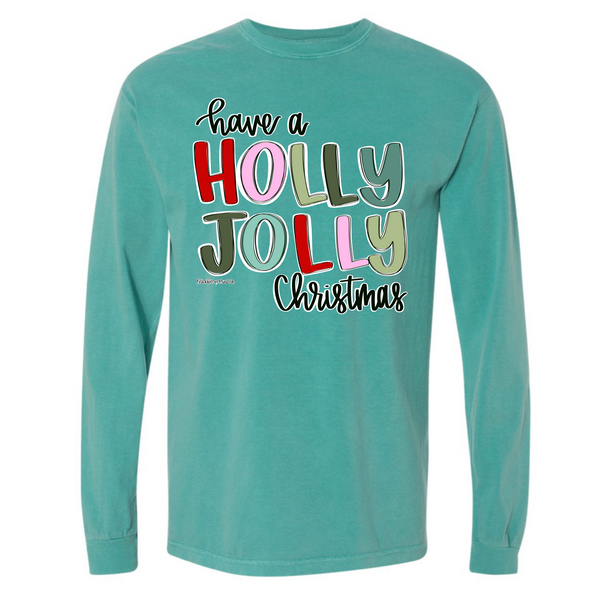 "Holly Jolly" Long Sleeve Tee – Blackberry Bottom